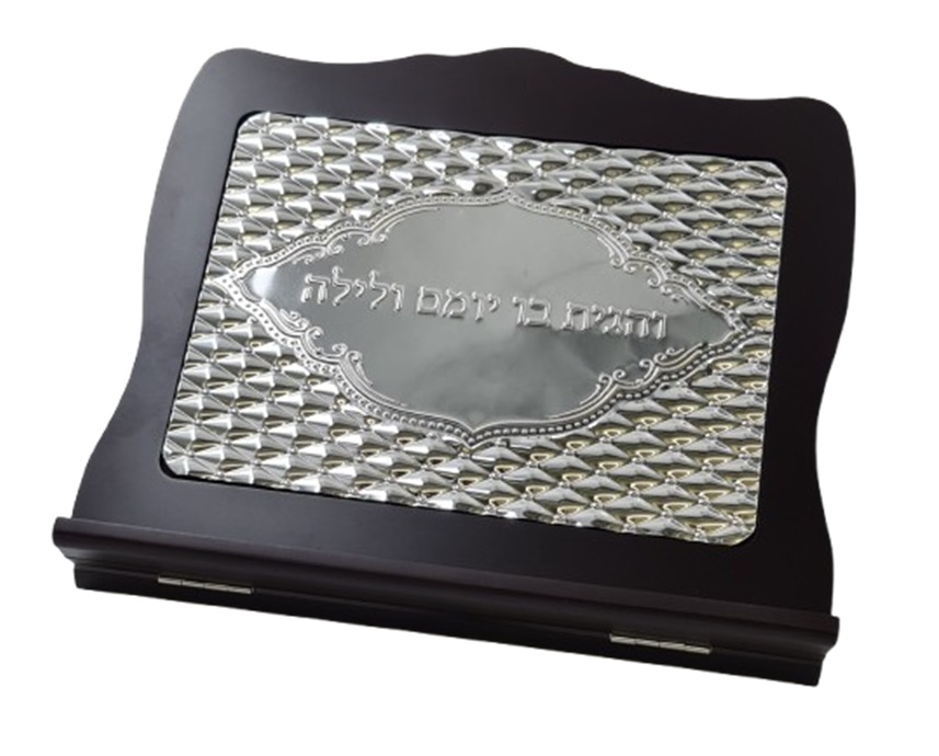 סטנדר שולחני עץ חום מוכסף - שמחי ובניו