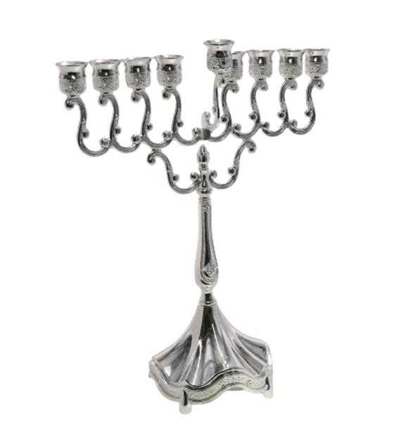 חנוכיה מוכספת 29X23 ס”מ - שמחי ובניו